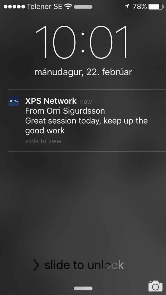 New Feature! Push Notifications in XPS Network App!