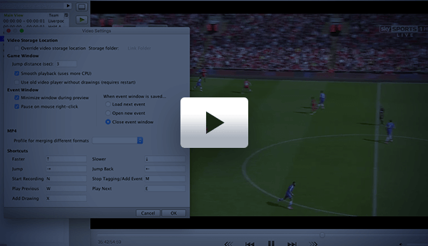 New Keyboard Shortcuts - Sideline Video Analyzer