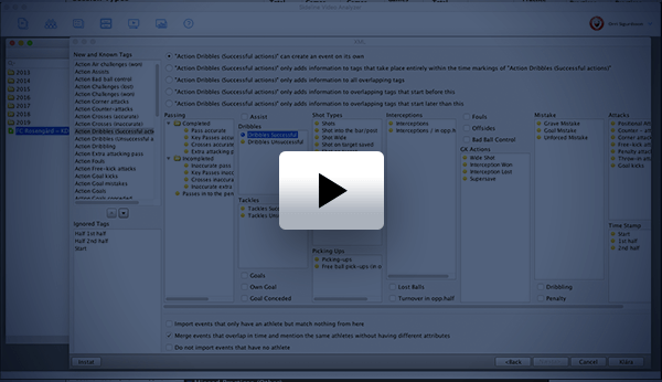 New Feature! Import tags from InStat to Video Analyzer