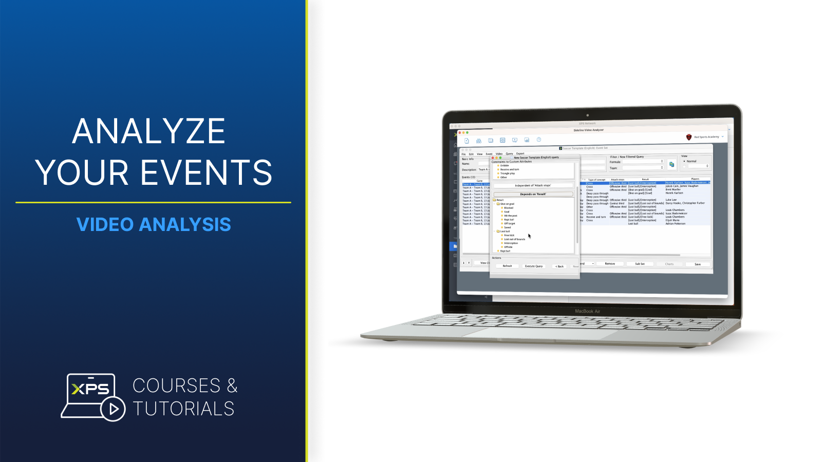 XPS Tutorial | Analyze your match events in XPS Analyzer